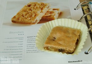 Blondies from the KitchenAid Recipe Collection Cookbook - Oh My! Sugar High