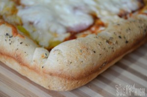 Italian Parmesan Crusted Deep Dish Pizza - Oh My! Sugar High