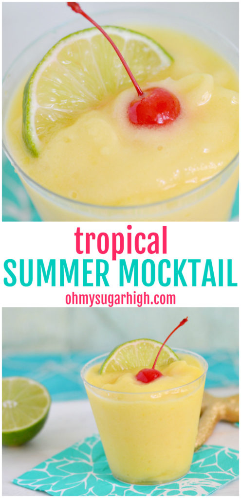 Tropical Mocktail: Non Alcoholic Summer Drink - Oh My! Sugar High