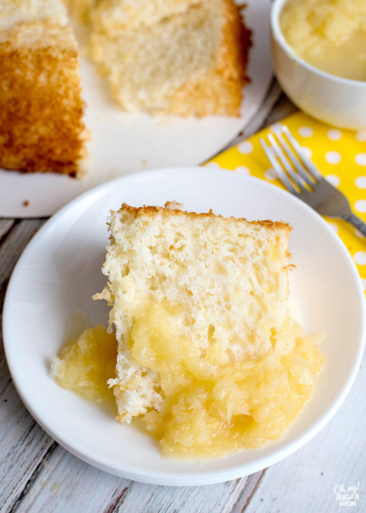 Pineapple Cake with Crushed Pineapple Topping - Oh My! Sugar High